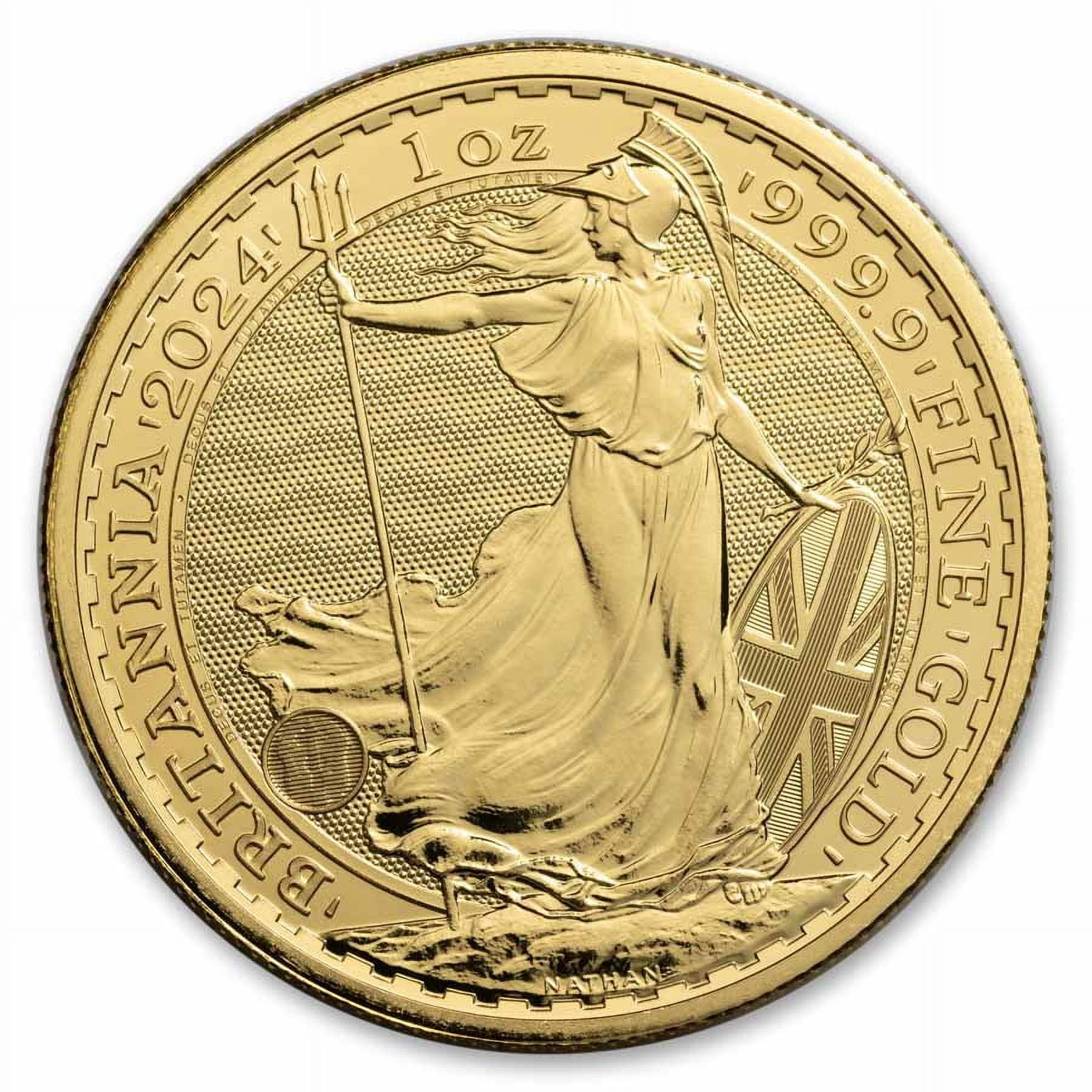 2024 King Charles III 1 oz Gold Britannia Coin - BU .9999 Fine Gold ...