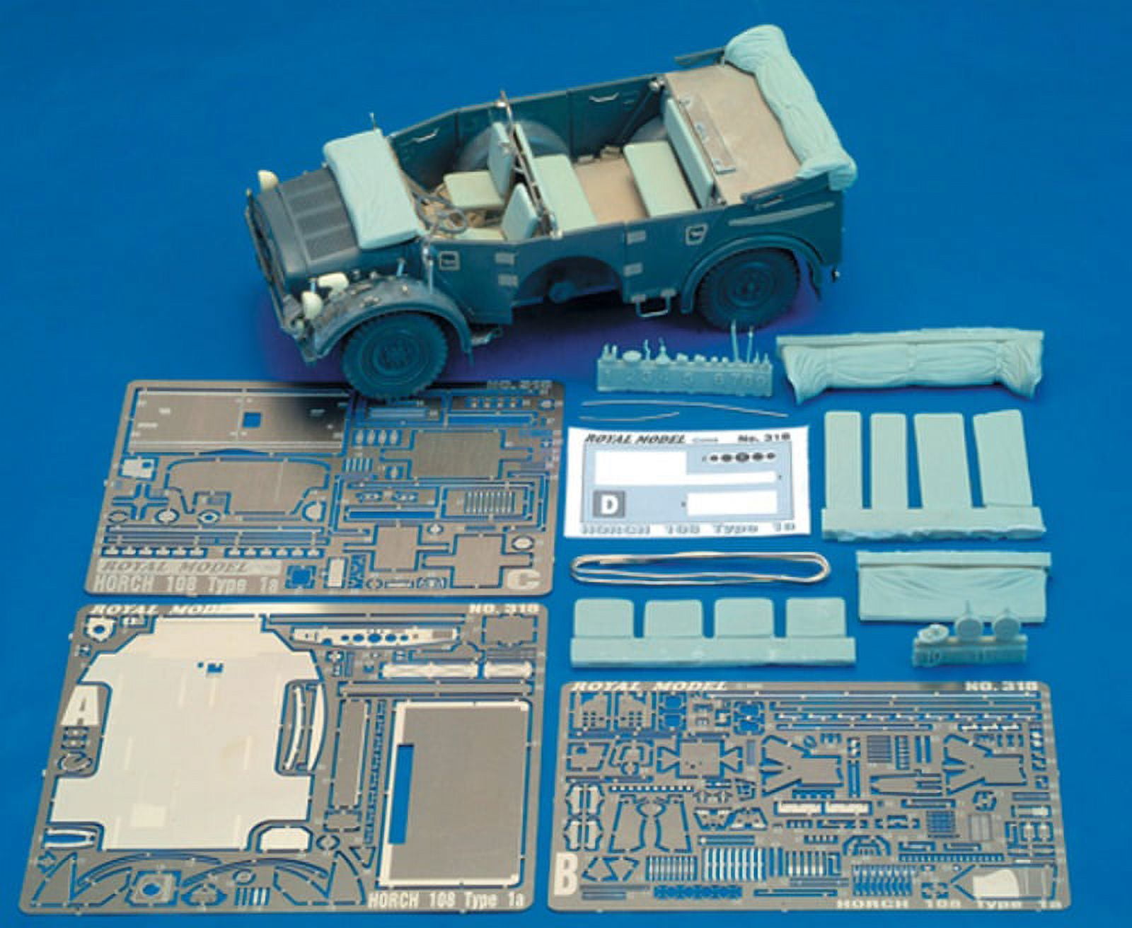 Royal Model 1:35 HORCH 108 Type 1a (for Tamiya kit) - PE Resin Set #318 ...