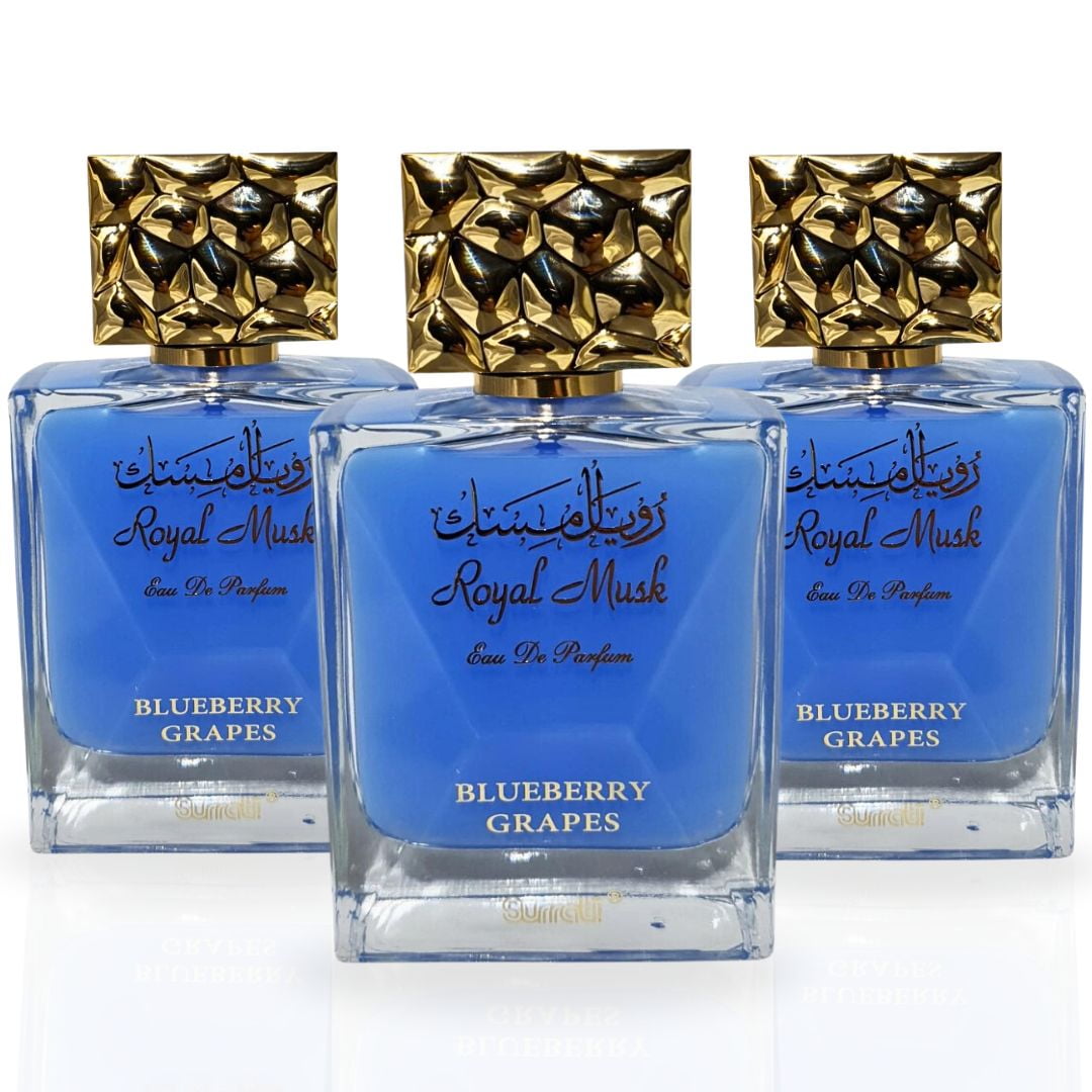 Royal Musk Blueberry Grapes EDP Spray 100ML (3.4 OZ) By SURRATI ...
