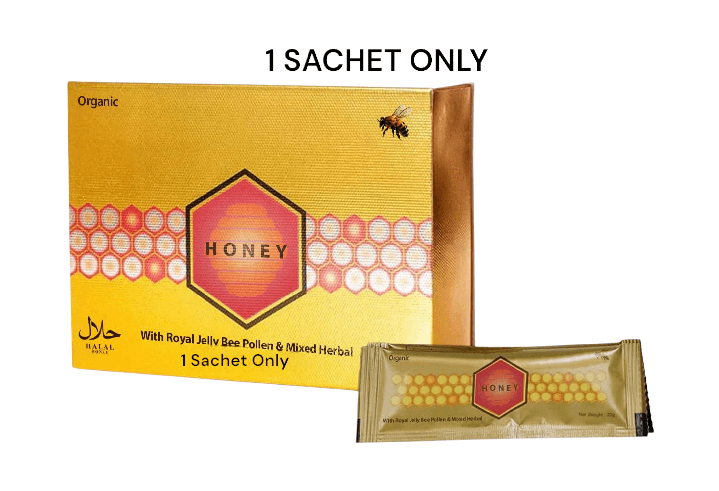 Royal Natural Honey Pack with premium VIP Jelly and Herbal Mix Pack of ...