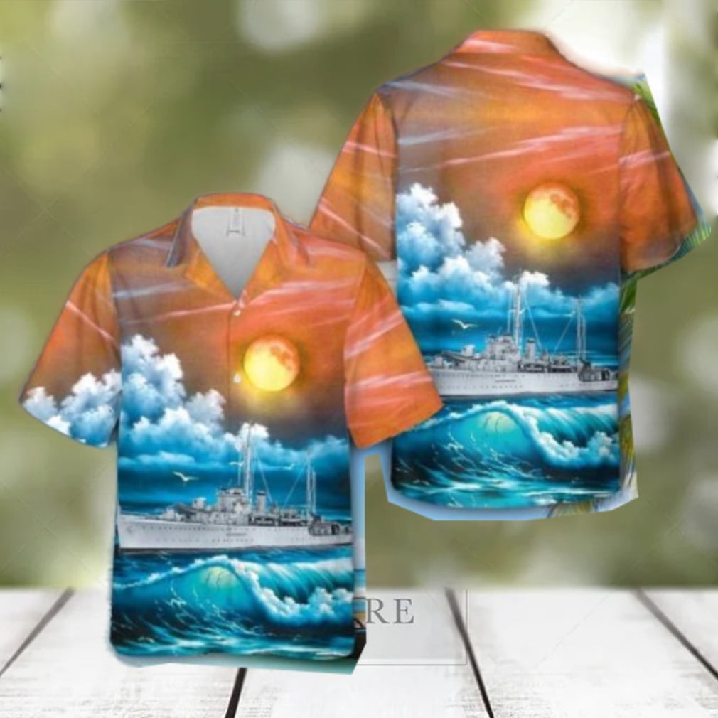 Royal Navy HMS Auckland L61 Hawaiian Shirt - Walmart.com