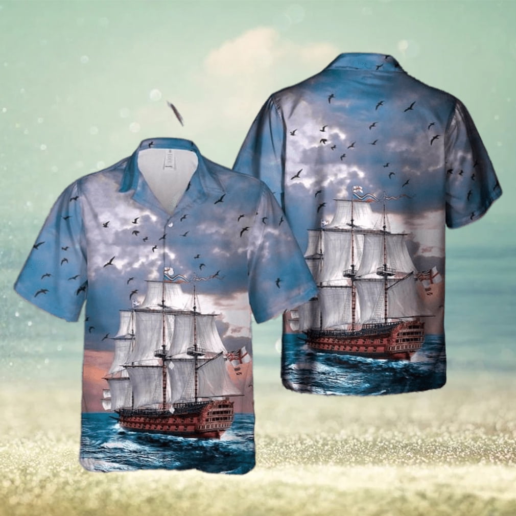 Royal Navy HMS Victory Hawaiian Shirt - Walmart.com