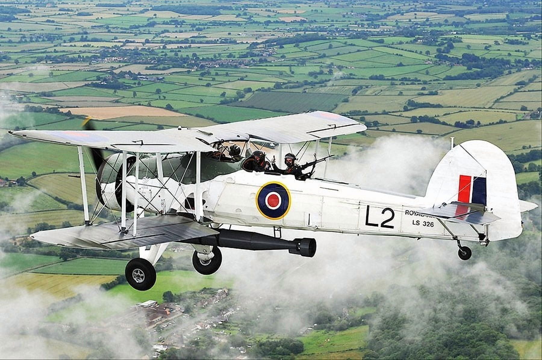 Royal Navy Historic Flight Swordfish - 20x30 Inch Laminated Aviation ...