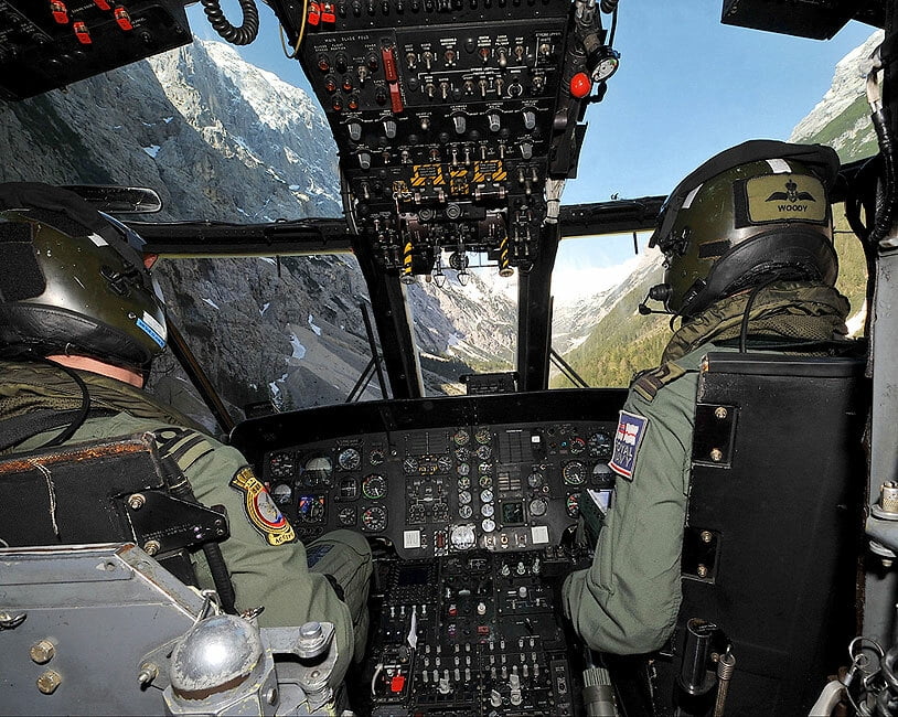 Royal Navy Sea King MK4 Helicopter German Alps - 20x30 Inch Laminated ...