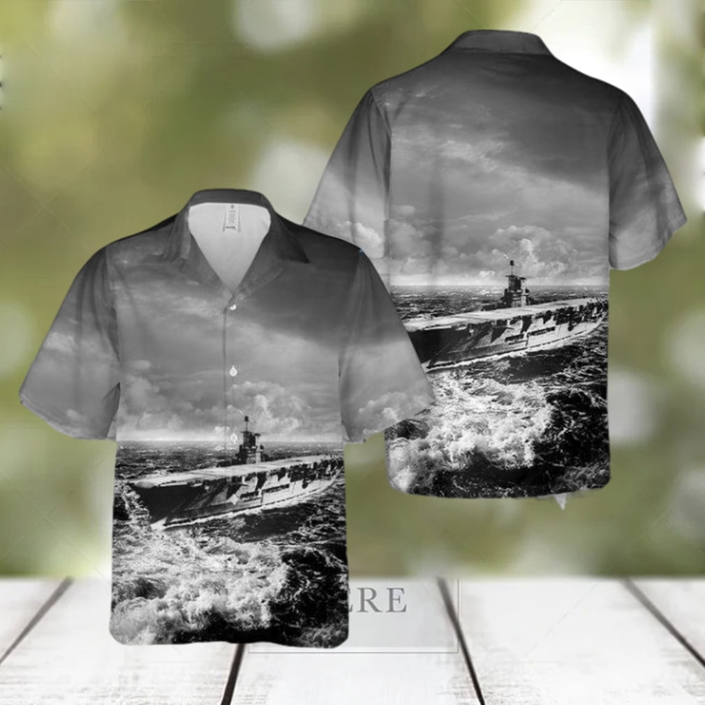 Royal Navy aircraft carrier HMS Ark Royal WWII Hawaiian Shirt - Walmart.com