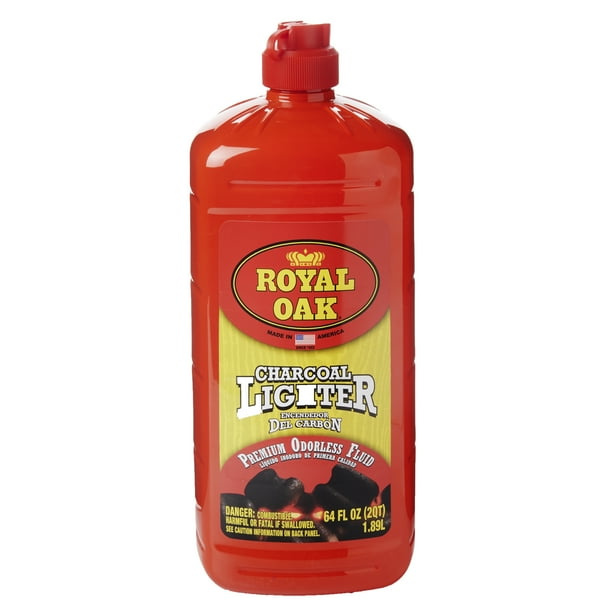 Royal Oak Charcoal Lighter Fluid, Premium Odorless Lighter Fuel, 64 Oz ...