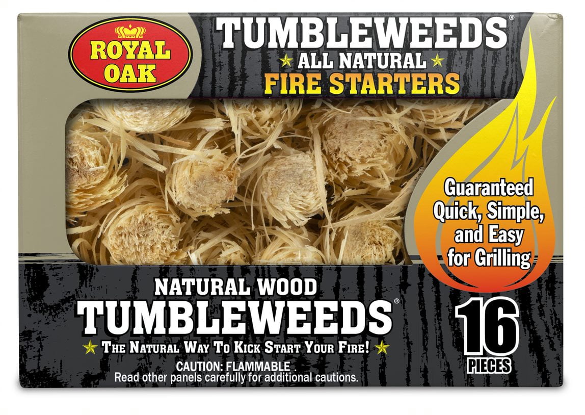 Royal Oak Tumbleweed Firestarter, All Natural Charcoal Starter, 16 ...