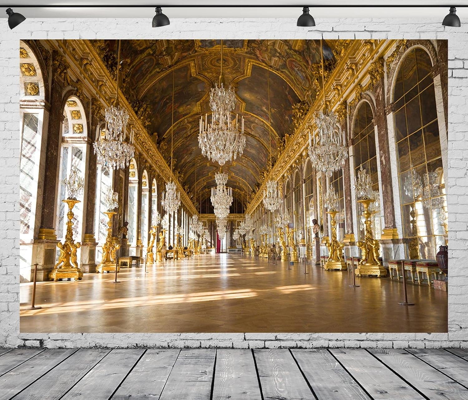 Royal Palace Backdrop The Hall of Mirrors France Mirror Gallery ...