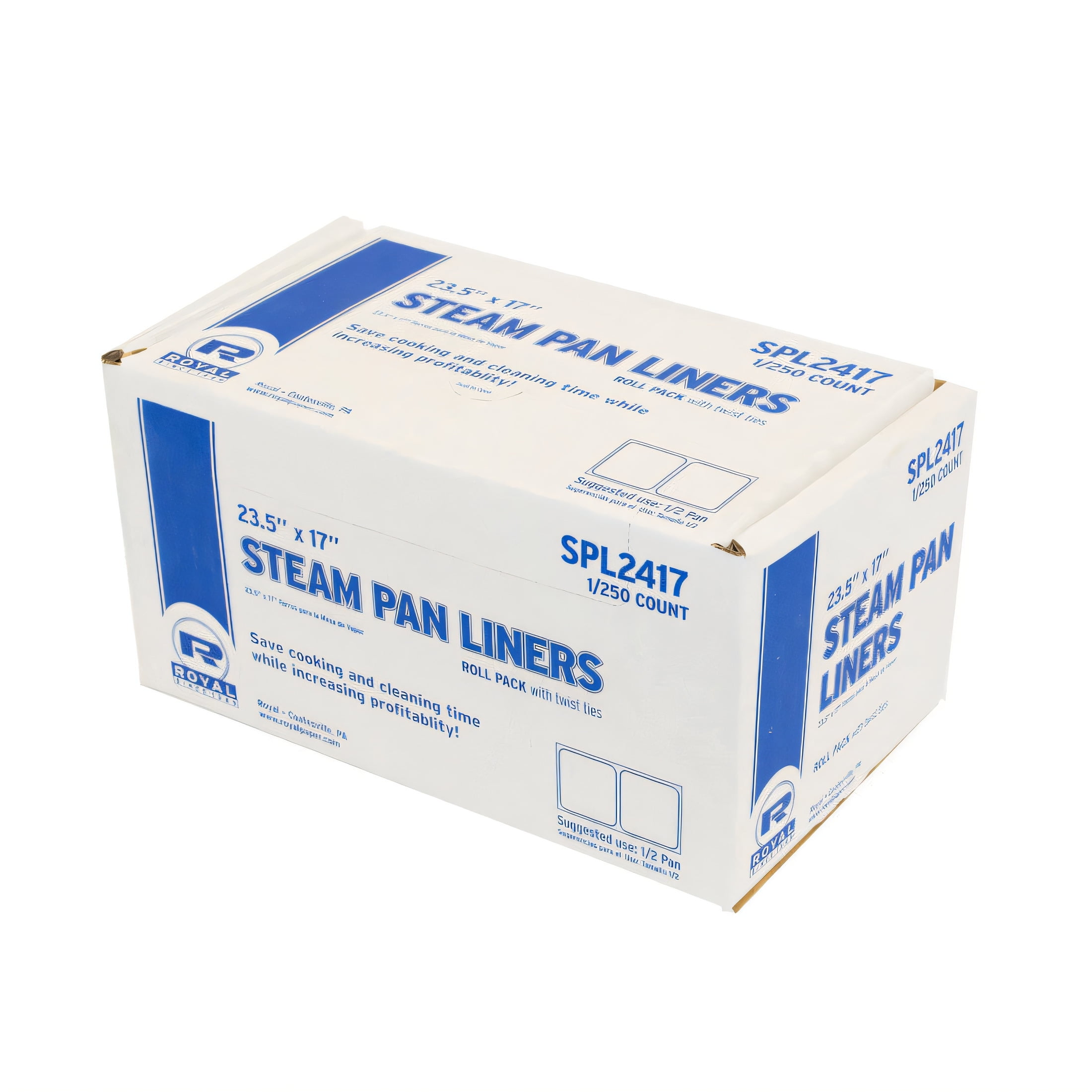 To Go Packaging 1/2 Steam Pan Liner W/twist Ties - Walmart.com