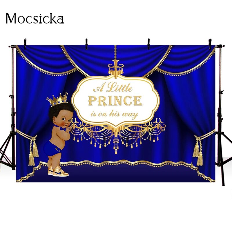 Royal Prince Photography Background Crown Birthday Party Decoration ...