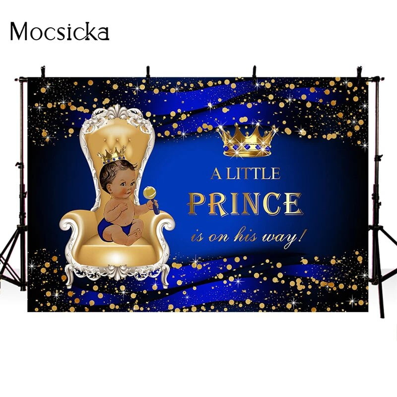 Royal Prince Photography Background Crown Birthday Party Decoration ...