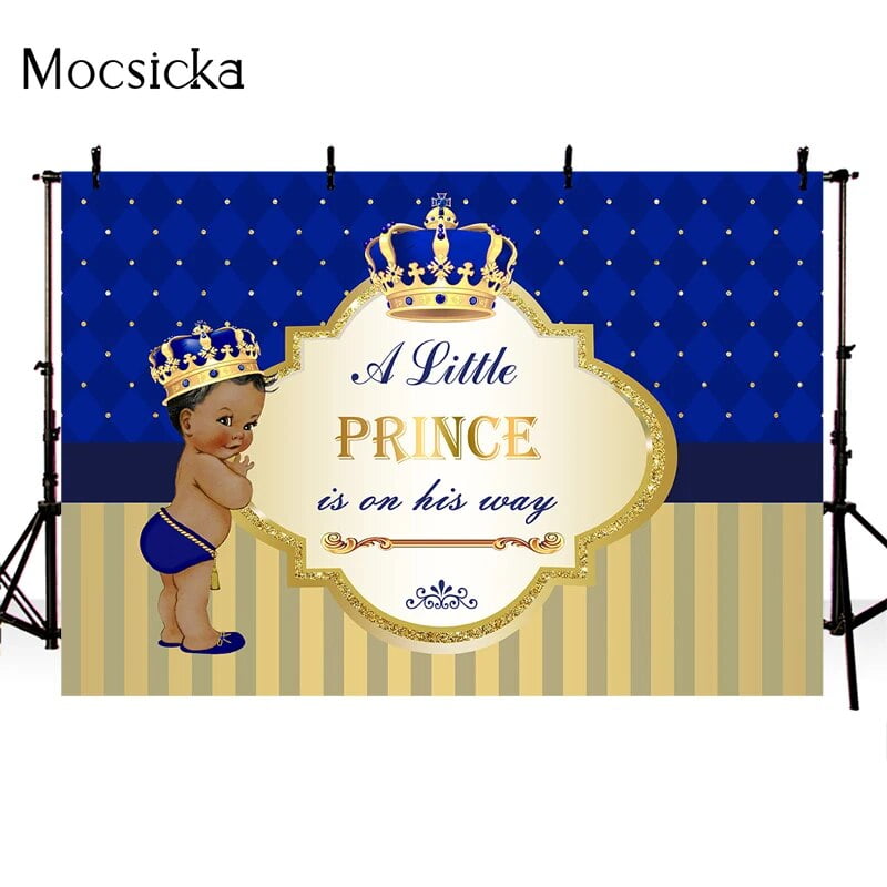 Royal Prince Photography Background Crown Birthday Party Decoration ...