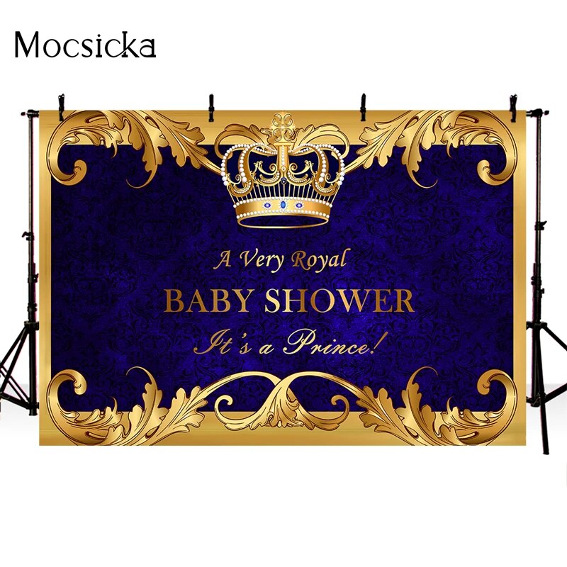 Royal Prince Photography Background Crown Birthday Party Decoration ...