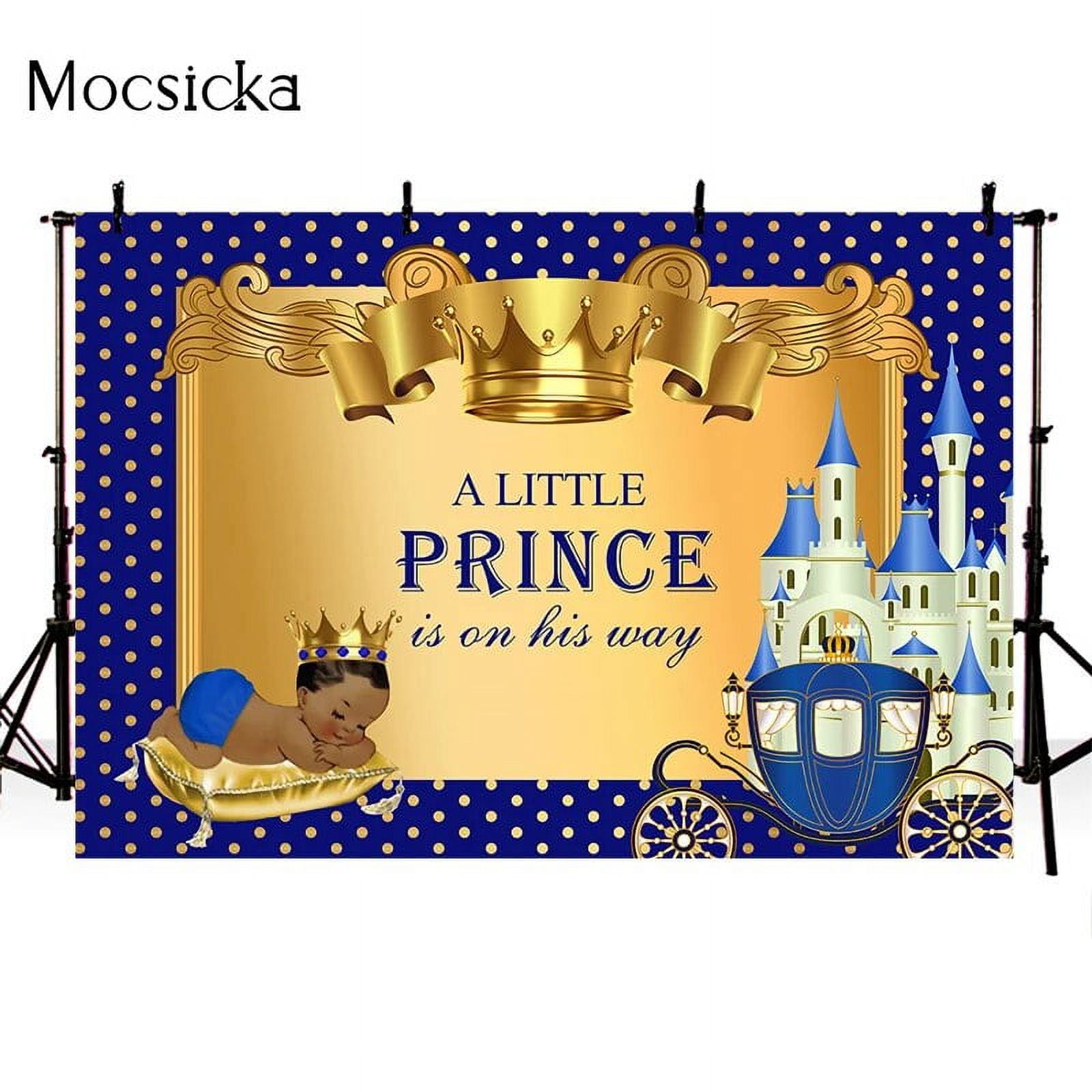 Royal Prince Photography Background Crown Birthday Party Decoration ...