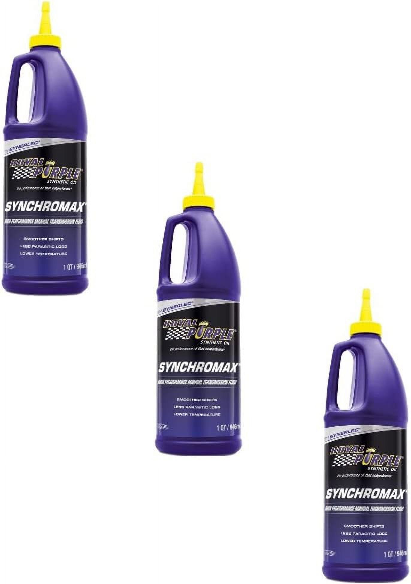 Royal Purple 01512 Set of 3 Synchromax Manual Transmission Fluid 1 ...