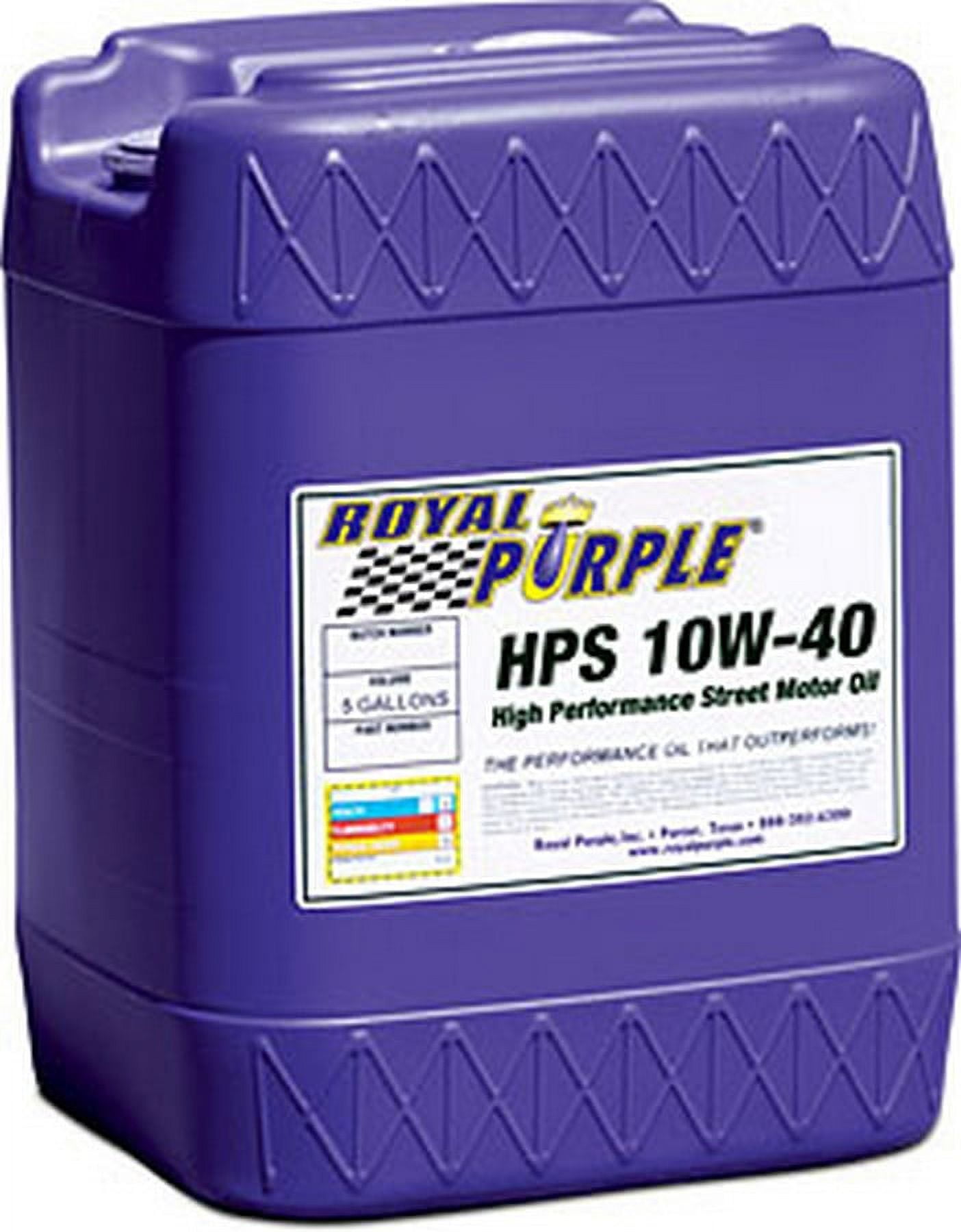 Royal Purple 10W40 HPS High Performance Street Motor Oil 5 gal P/N ...