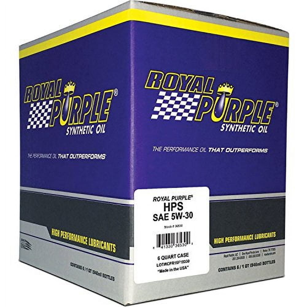 Royal Purple HPS Street Synthetic Motor Oil 5W30 for Recommended Engine ...
