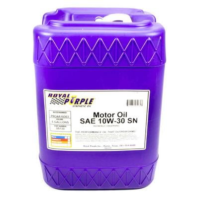 Royal Purple 5130, Synthetic Motor Oil 5Gal 10W30 Performance Racing ...
