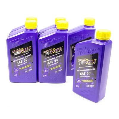 Royal Purple 6050, Sae 50 Engine Oil Case 6X1 Quart Performance Racing ...