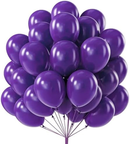 Royal Purple Boons, 50 pcs 12 Inch Purple Boons, Dark Purple Boons for ...