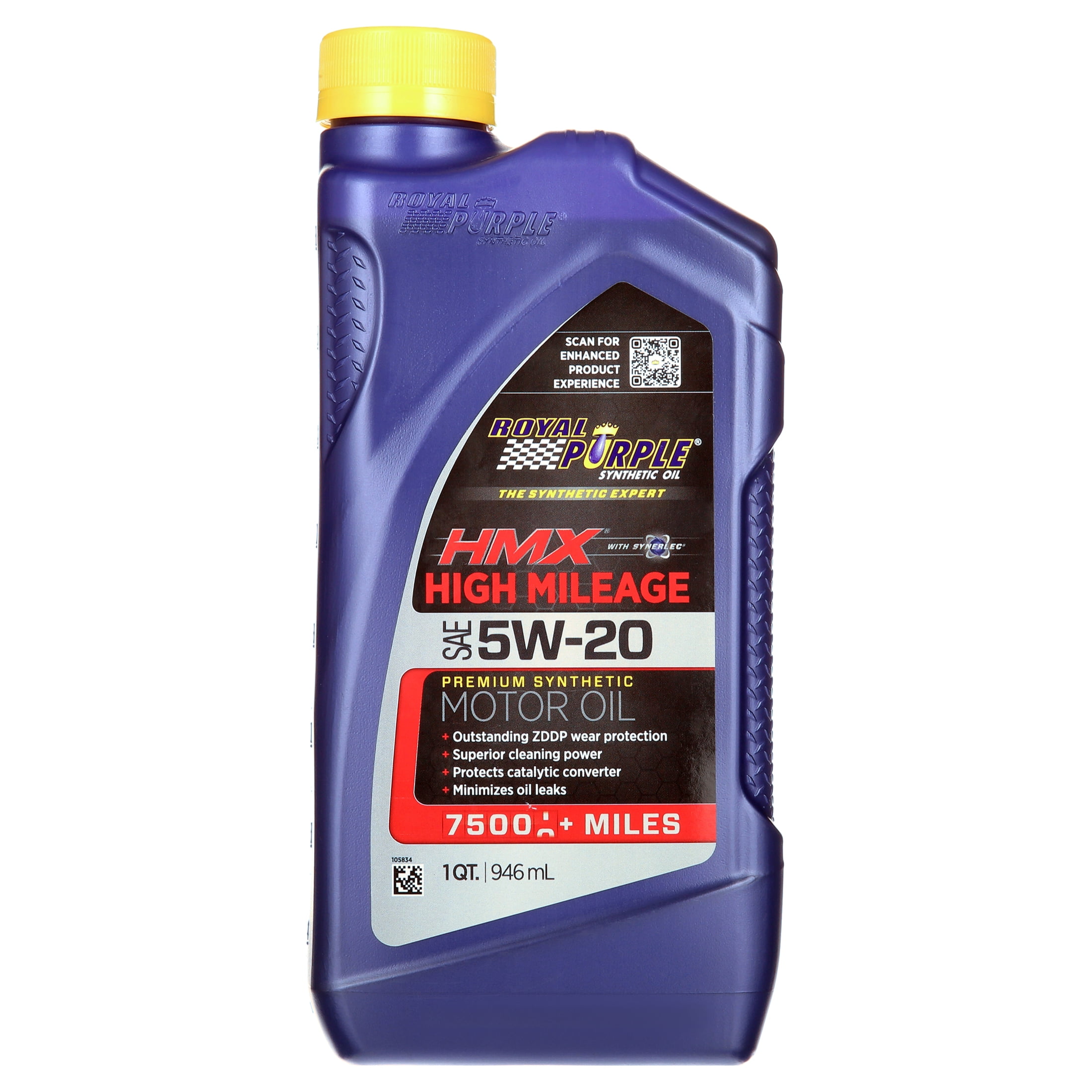 Royal Purple HMX 5W-20 High Mileage Vehicle Motor Oil, 2 lbs, 1 Quart - Walmart.com