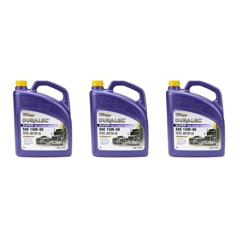 Royal Purple, High Performance Motor Oil 15W-40, 1 gal set of 3 ...