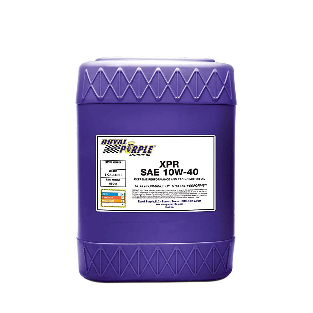 Royal Purple 05041 XPR 10W-40 Extreme Performance Synthetic Racing ...