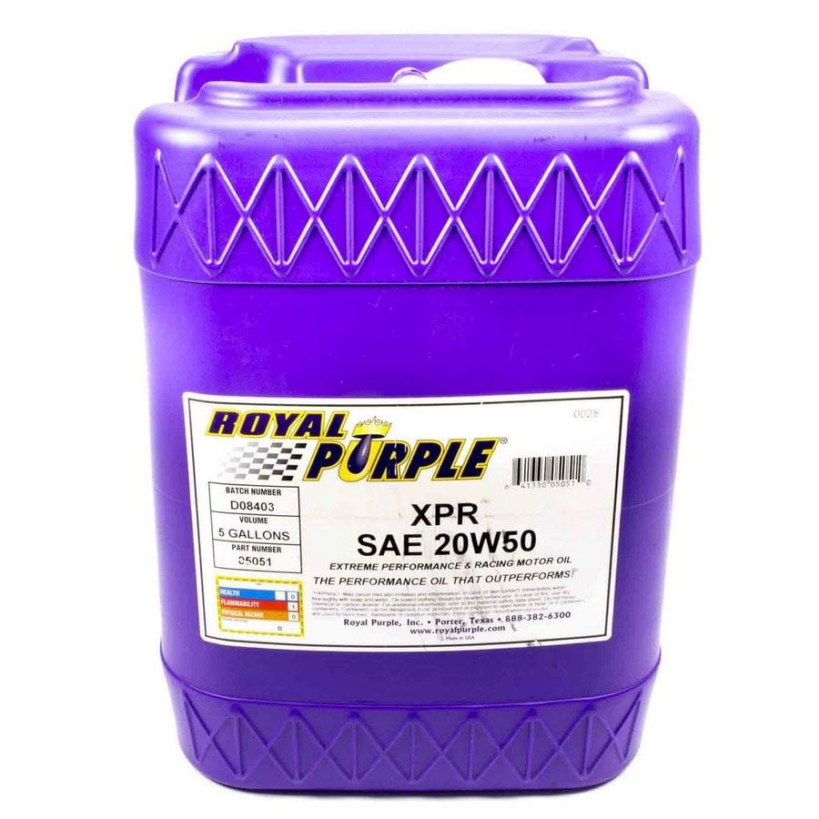 Royal Purple Synthetic Racing Oil XPR 5 Gallon (20W50) - Walmart.com