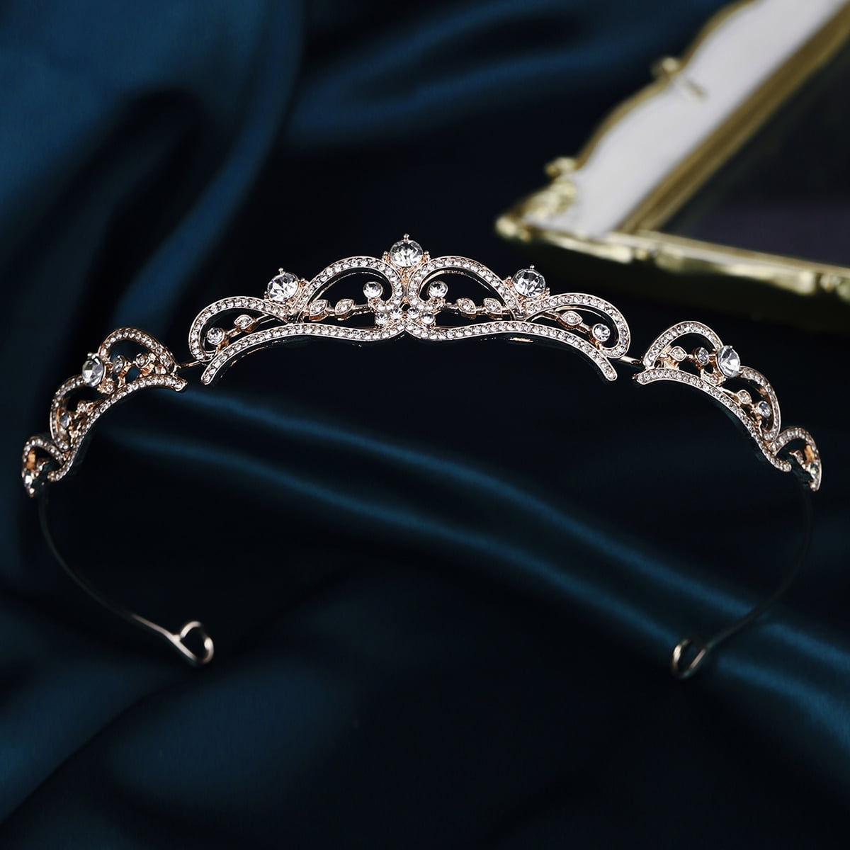 Royal Queen Alloy Crown Sparkling Rhinestone Jewelry Tiara Hairband ...
