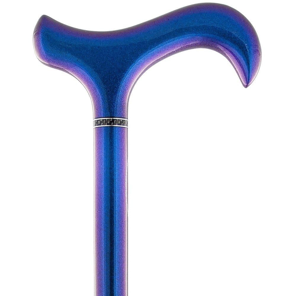 Royal RC Canes Color Changing Metallic Blue Derby Carbon Fiber Walking ...