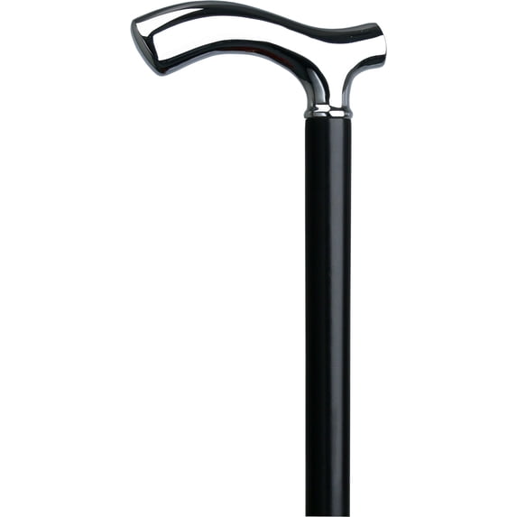 Royal RC Canes Formal Petite Black Chrome Fritz Cane – Slim Beech wood ...