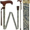 Royal RC Canes Golden Petals Foldable Wood Derby Walking Cane - Walmart.com