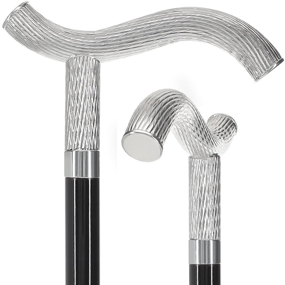 Royal RC Canes Italian Luxury 925r Silver Fritz Handle Walking Cane ...