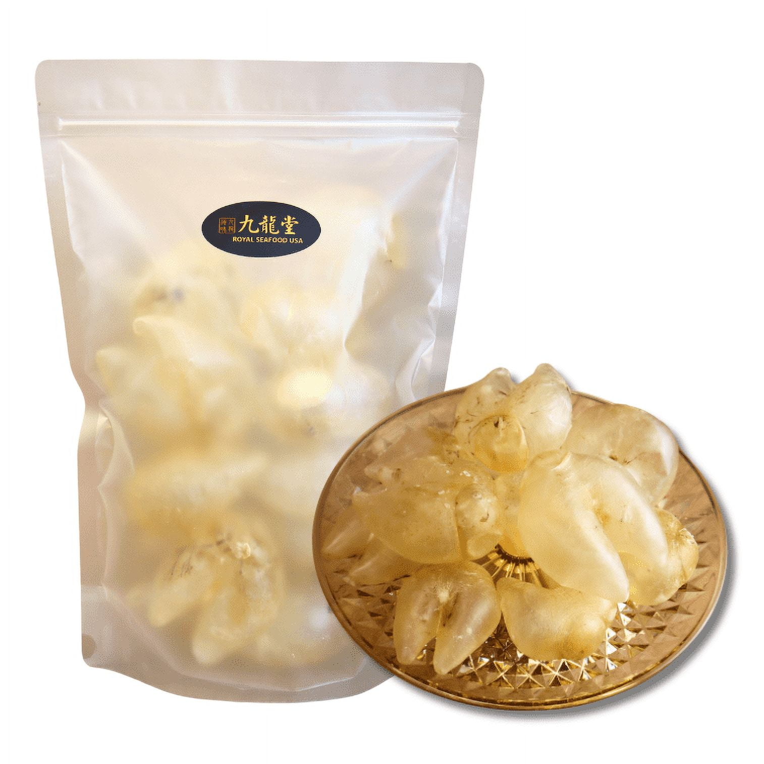 Royal Seafood USA Premium Dried Fish maw, Zigong fish maw, 3oz, (Small ...