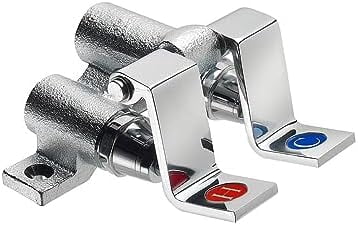 Royal Series 16-120L 4-1/2" Center Hole Foot Valve with Color-Coded ...