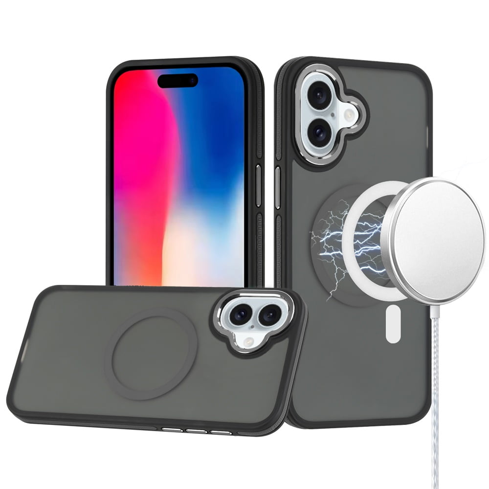 Royal Series Shatterproof MagSafe Case for iPhone 16 - Black - Walmart.com