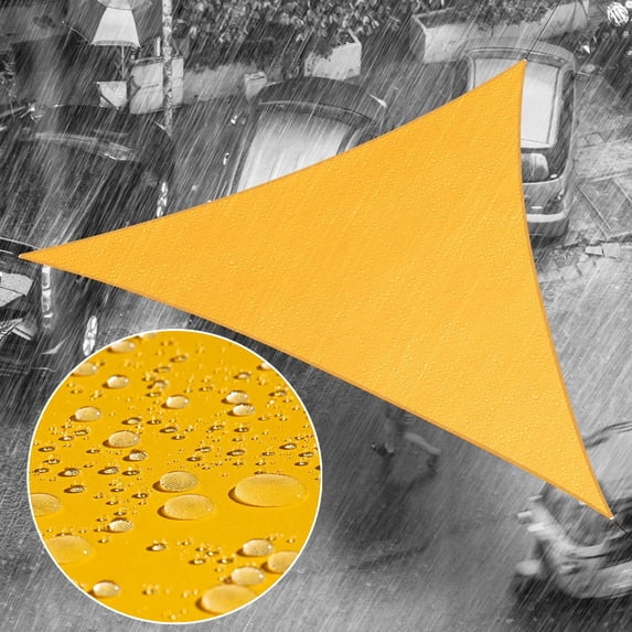 Royal Shade 16' x 22' x 27.2' Orange Triangle Waterproof Sun Shade Sail ...