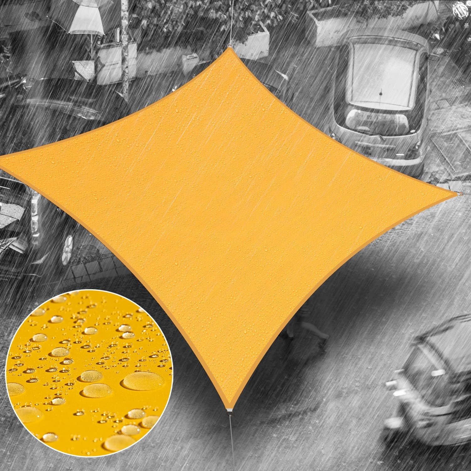 Royal Shade 8' x 9' Yellow Rectangle Waterproof Sun Shade Sail Order To ...