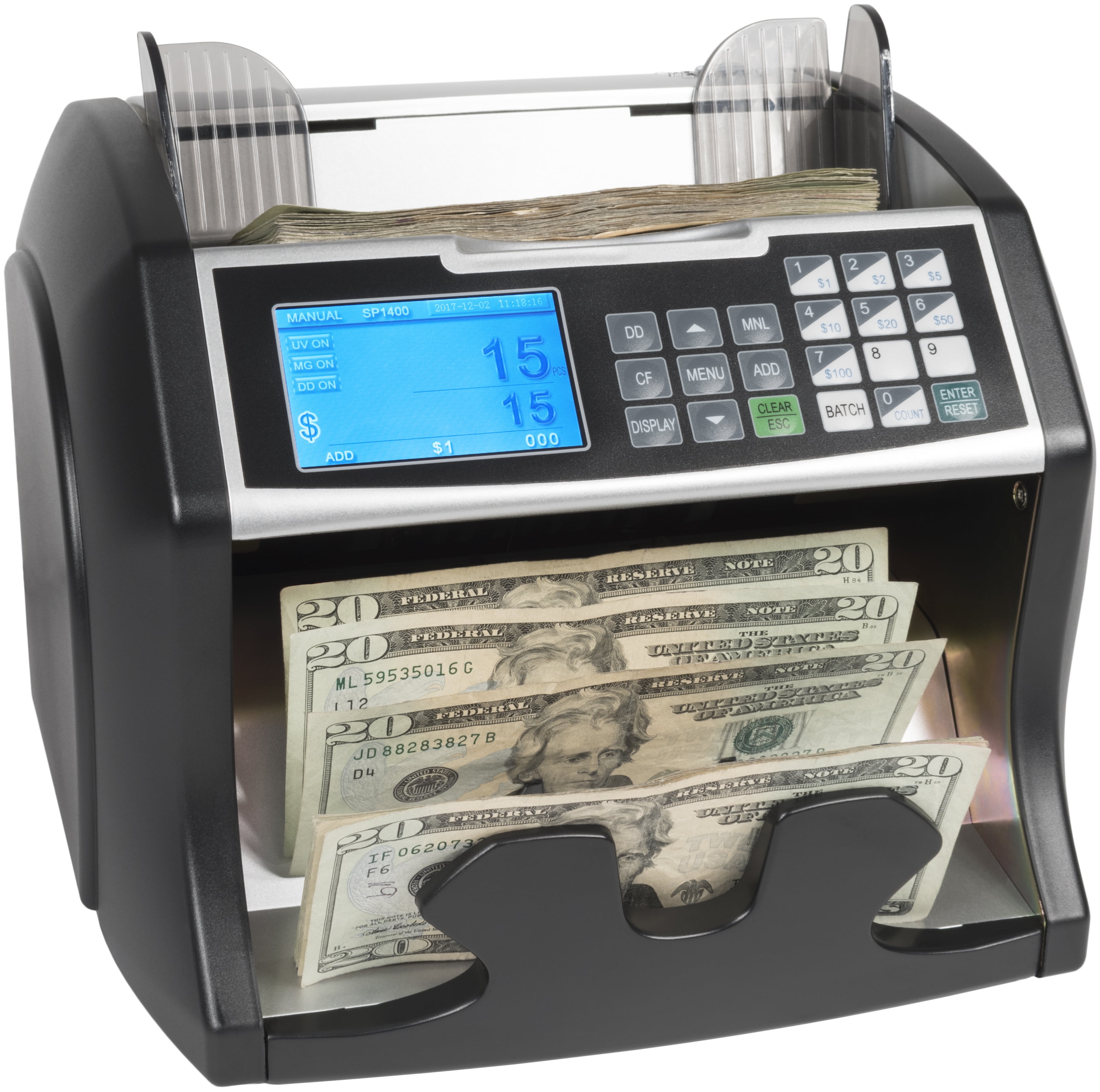 Royal Sovereign 1,400 Bills Per Minute Bill Counter, IR Counterfeit ...