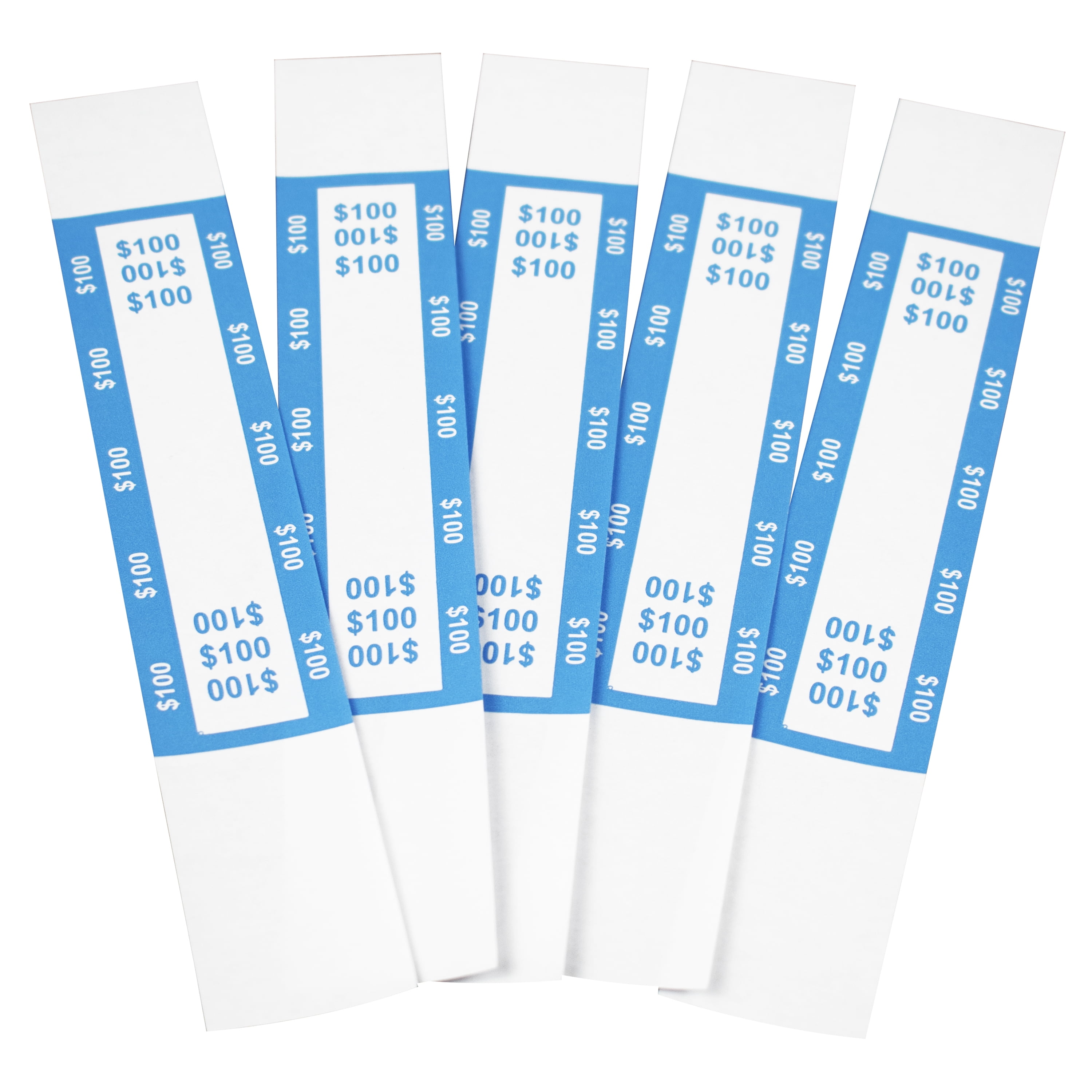 Royal Sovereign $100 Currency Straps, Light Blue, 1000 Count (RMCS-0100 ...