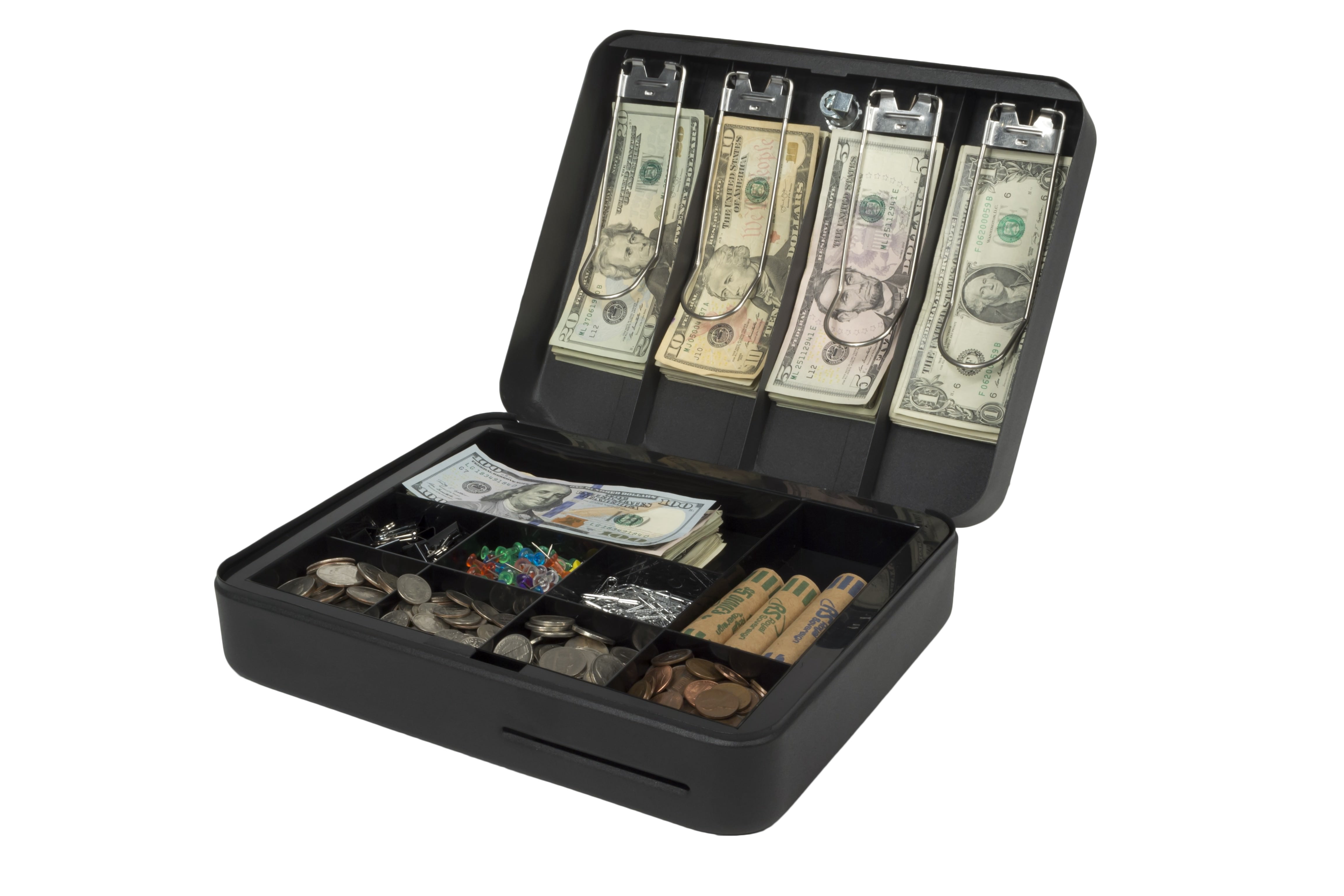 Royal Sovereign Deluxe Cash Box RSCB-300 (Black) - Walmart.com