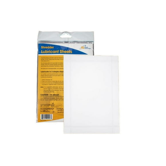 Paper Shredder Lubricant Sheets
