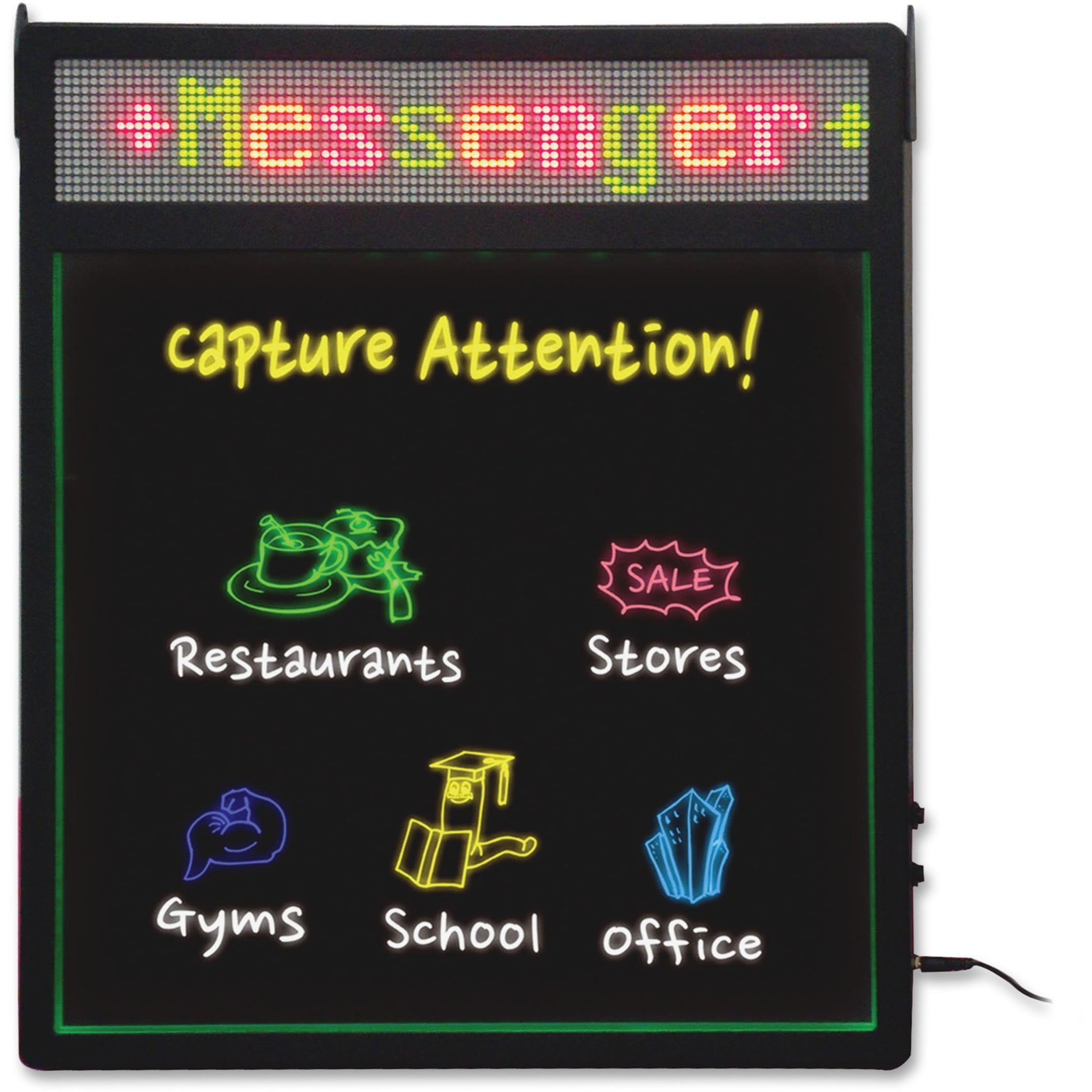 Royal Sovereign LED Rewritable Sign with Scroll, RSB-1360 - Walmart.com