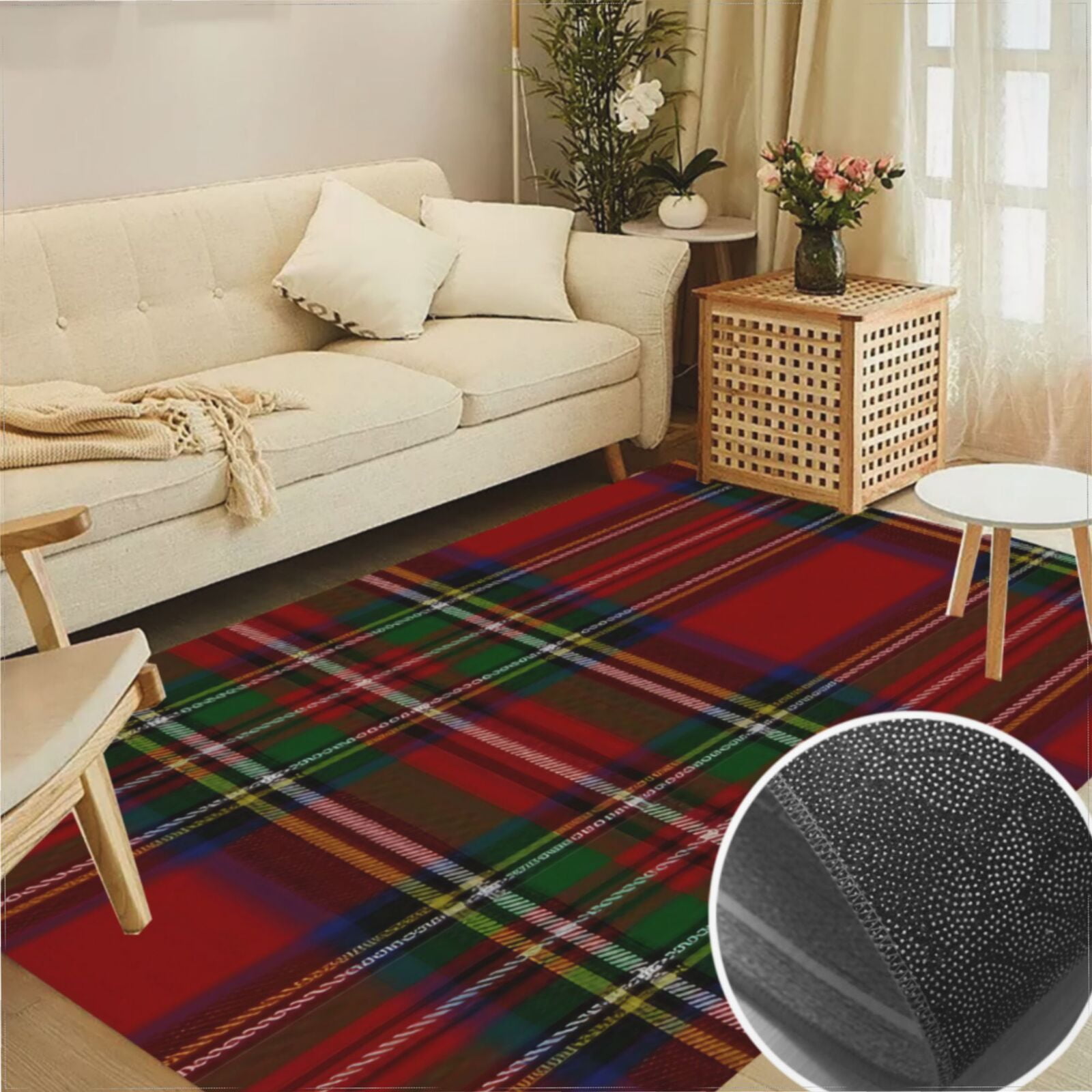 Royal Stewart Tartan Clan Adult Home Decor Bedroom Living Room Crystal ...