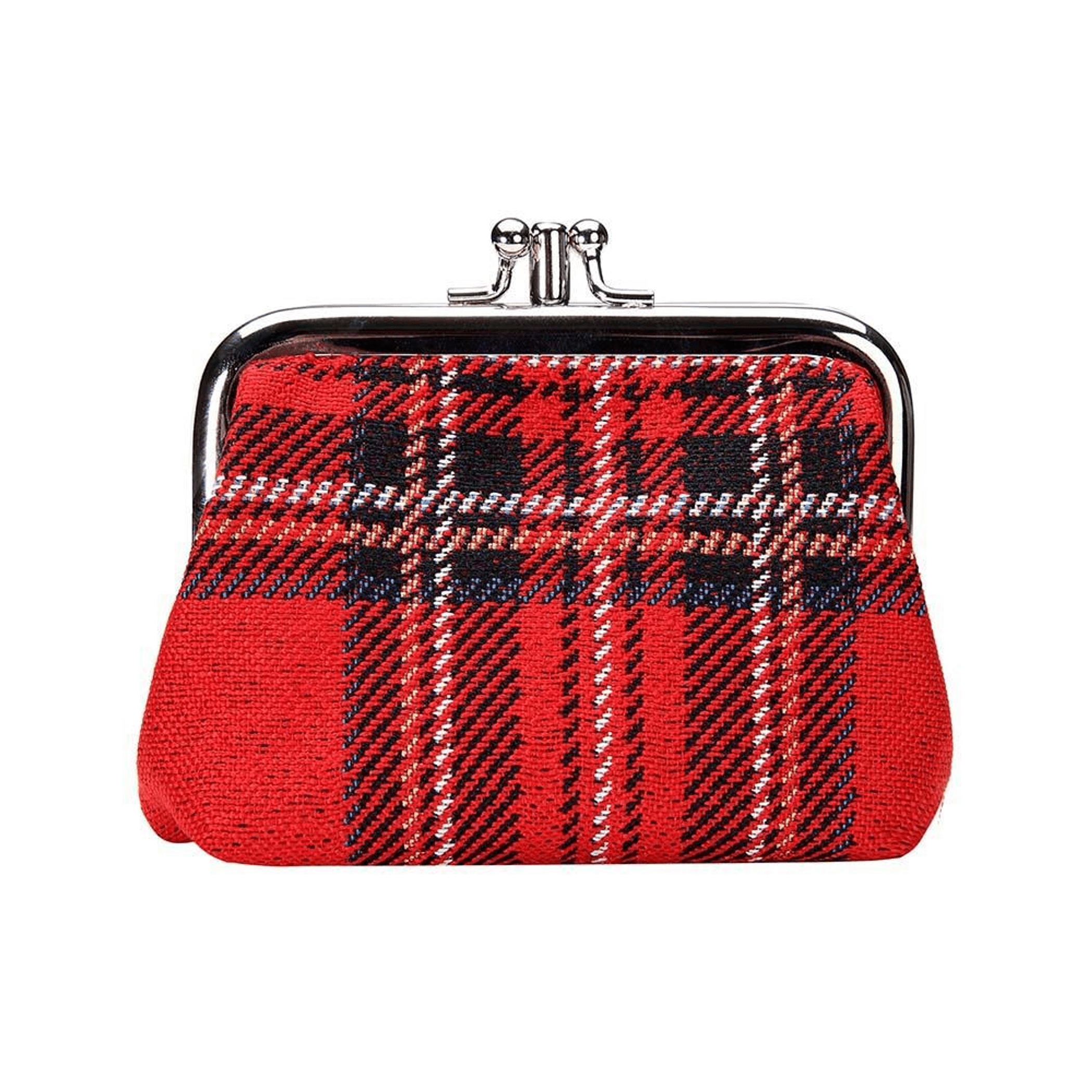 Royal Stewart Tartan Coin Clasp Frame Purse Wallet[ ] - Walmart.com