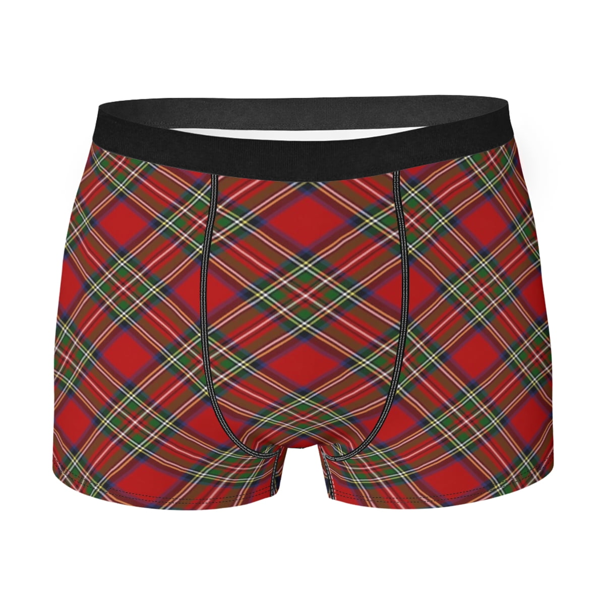 Royal Stewart Tartan Cross Plaid Boxer Shorts For Man 3D Print Male ...