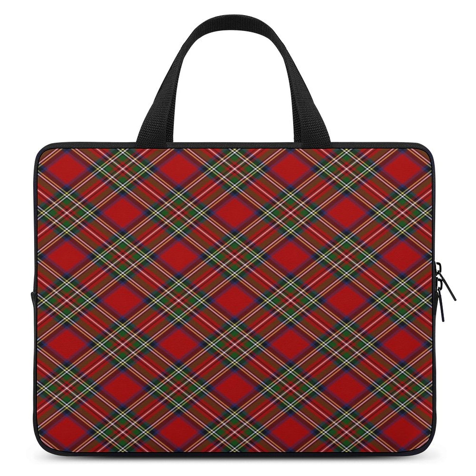Royal Stewart Tartan Cross Plaid Laptop Bag Women Man 10 12 13 15 17 ...