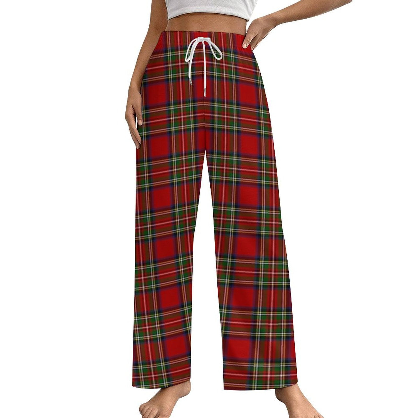 Royal Stewart Tartan Plaid Women's Pajamas Pajama Pants Women's ...