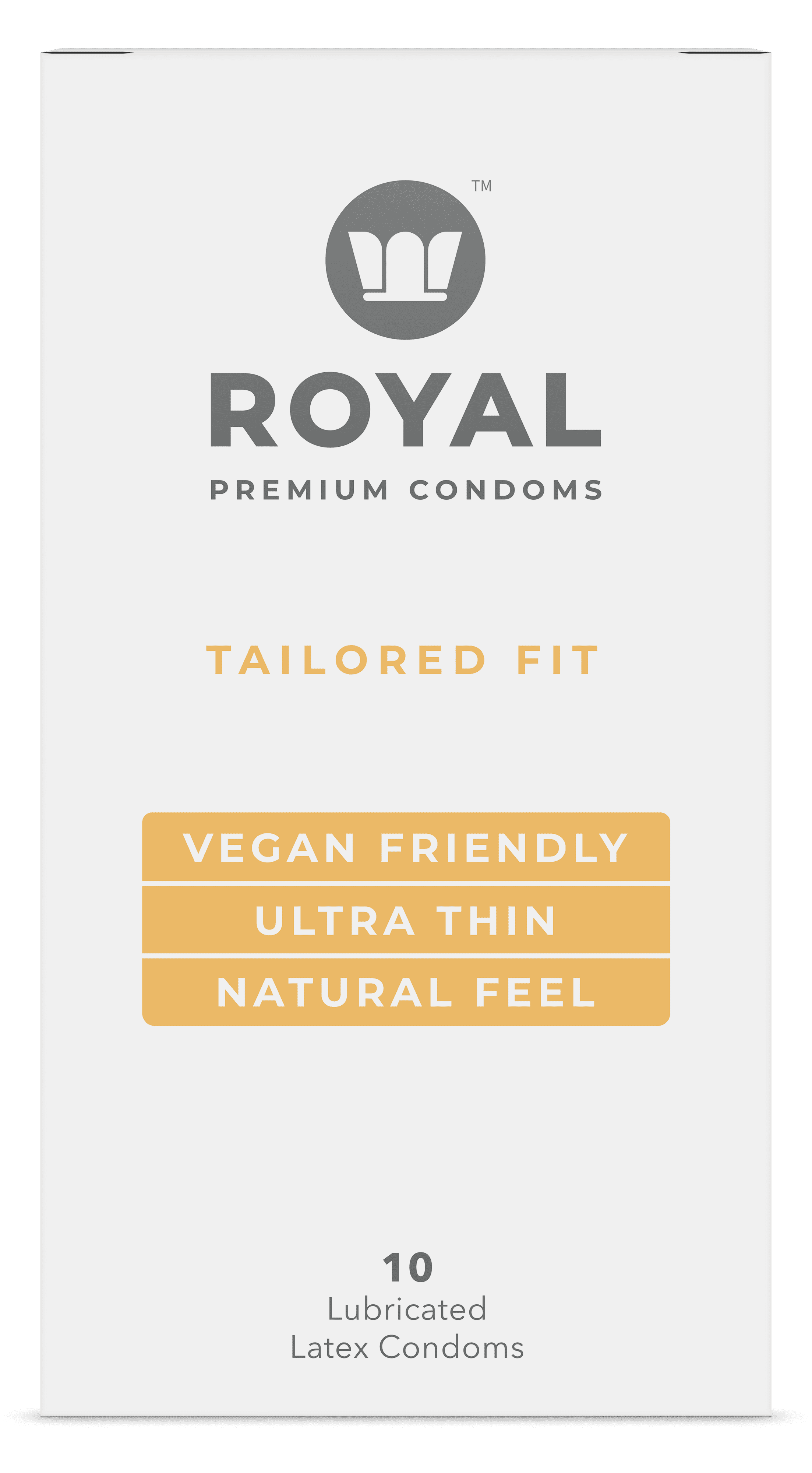 Royal Tailored Fit Ultra Thin Vegan Condoms 10 Count - Walmart.com