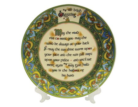 Royal Tara Bone China Blessing Plate Old Irish Celtic Manuscripts ...